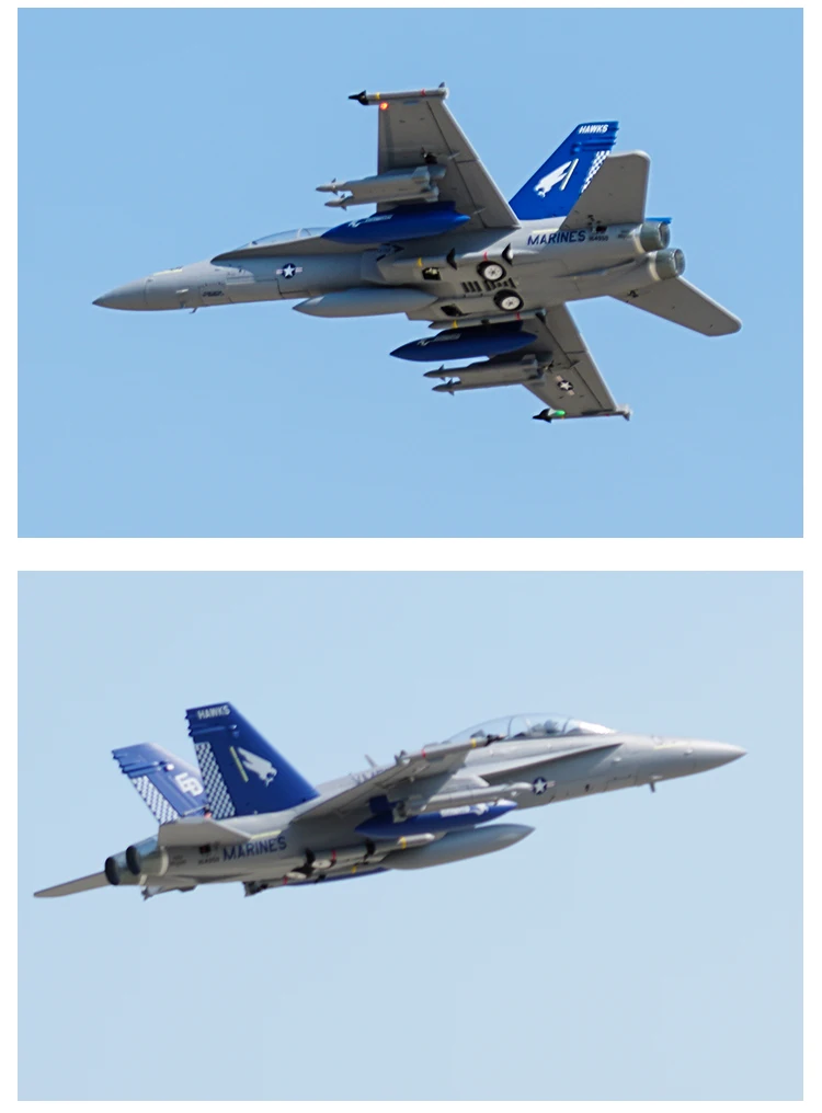 FMS RC Airplane 80mm F18 F- Hornet PNP Ducted Fan EDF Jet 6CH