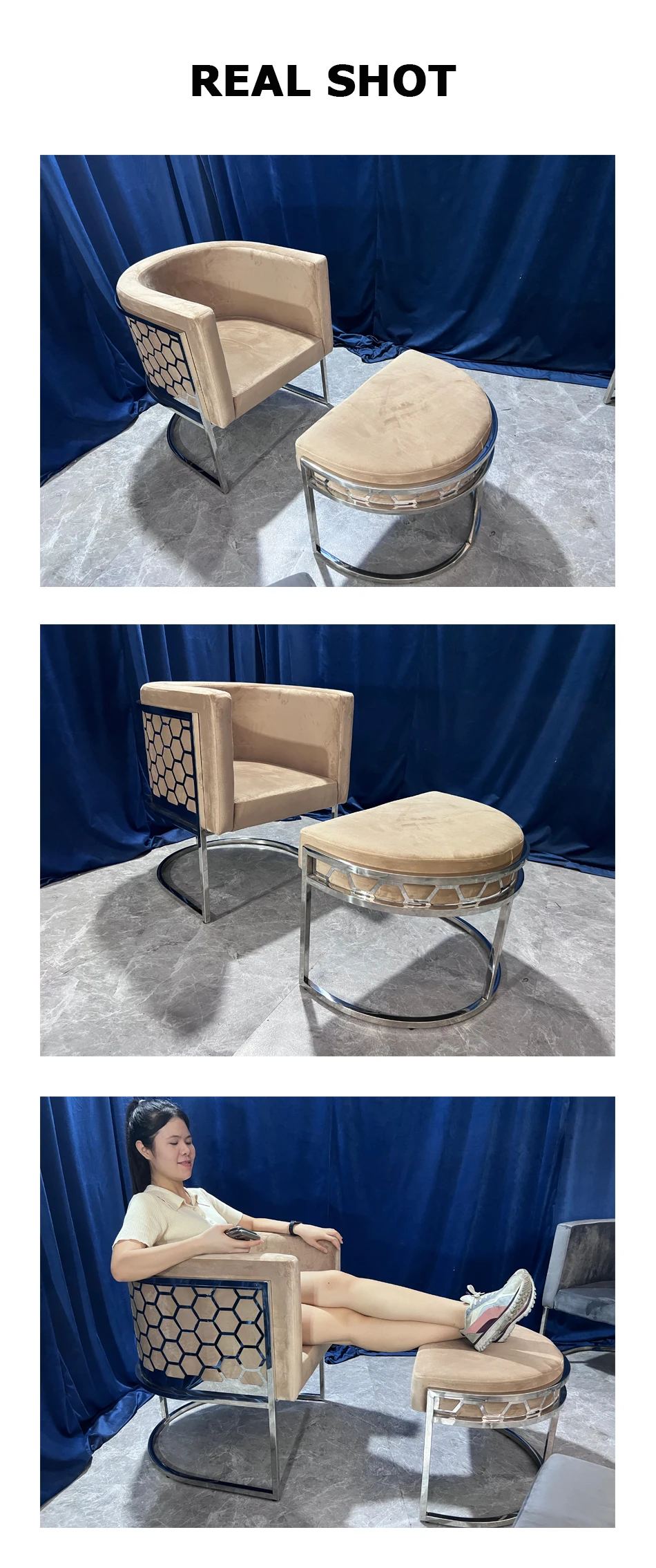 Modern Luxury Armchair - Perfect for Living Room & Hotels