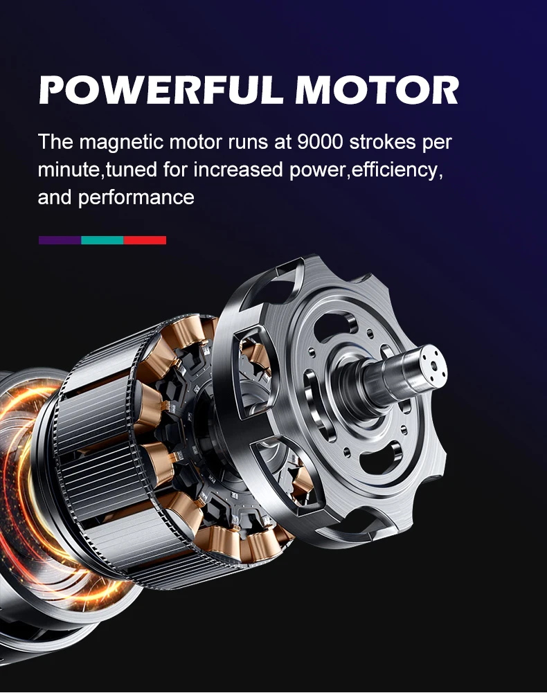 VGR-cortadora de pelo eléctrica profesional para hombre, Motor magnético de 9000RPM, inalámbrica ...