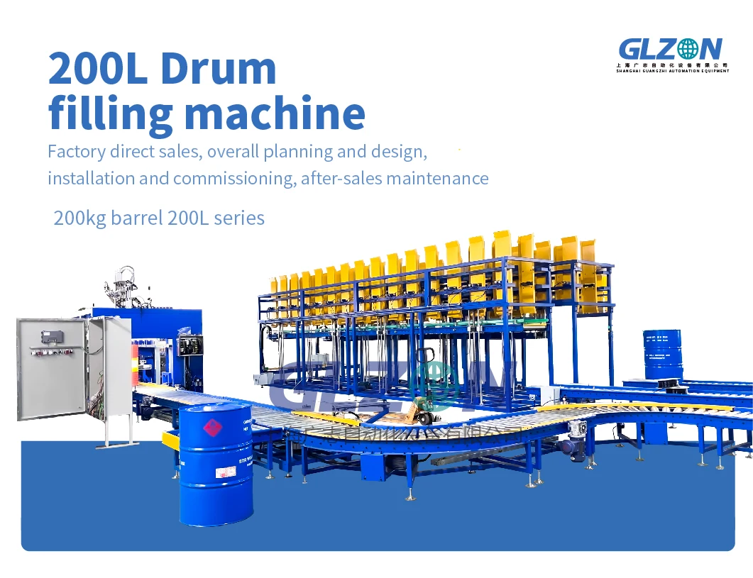 Advanced Automatic 200L Drum Barrel Filling Line for Engine Oil ...