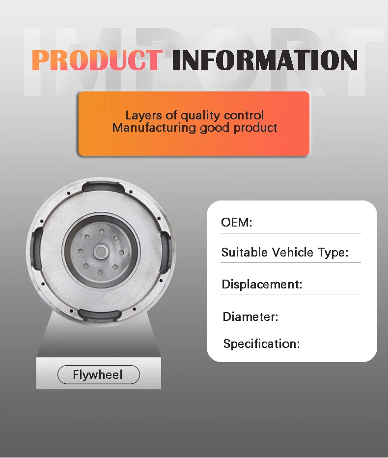 Custom OM651 Dual Mass Flywheel 6510303105 6510304005 6510305105 ...