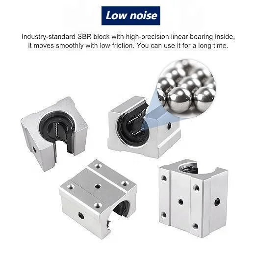 Linear Optical Axis Block Shaft Rail SBR16-1000mm 1500mm 2000mm 3000mm ...