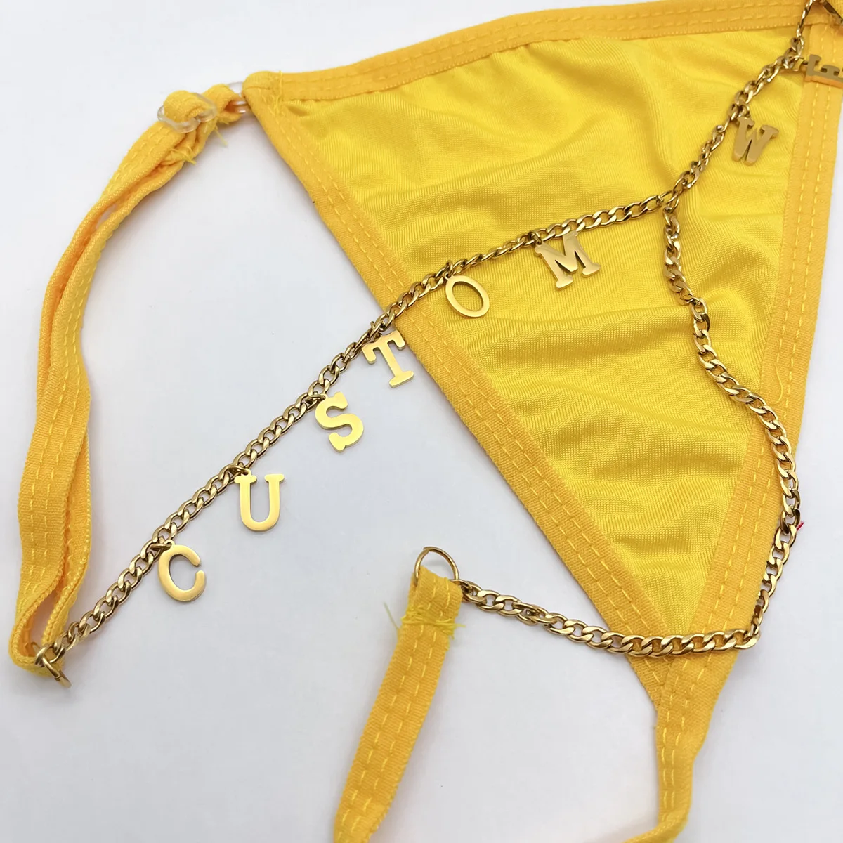 Ladies Custom Sexy Waist Chain Letter Pendants for Gold Plated Jewelry