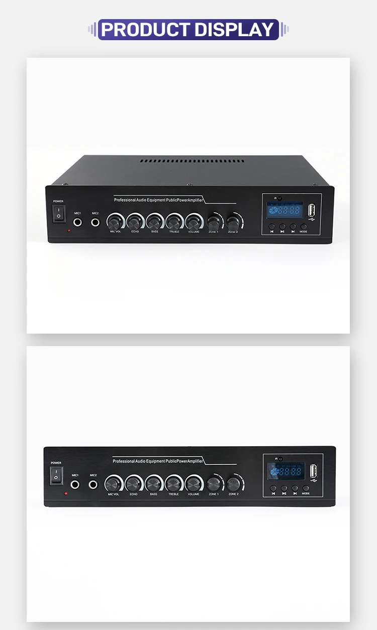 Pa System Mini Mixer Power Amplifier 60w With Usb,Mp3,Bt - Buy Audio Amplifier Amplifier Mp3 ...