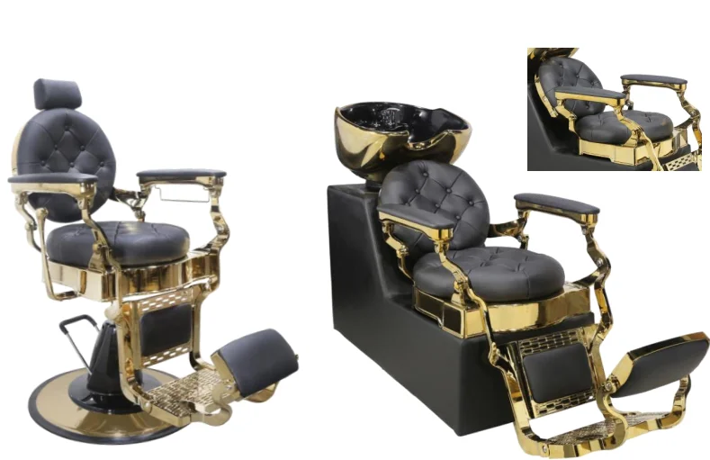 Modern Luxury High Beauty Quality Hair Leather Black Portable Barber ...