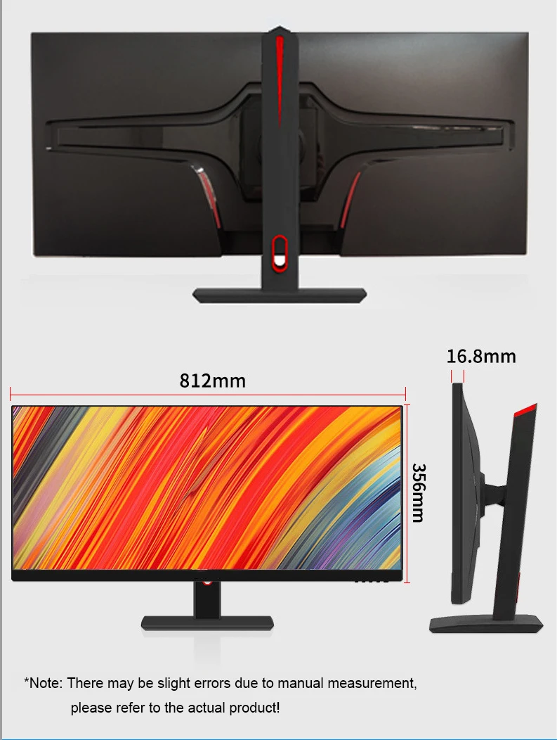 Curve Screen 2023 New Arrival Monitor Sound 34 Inch Curve Monitor ...