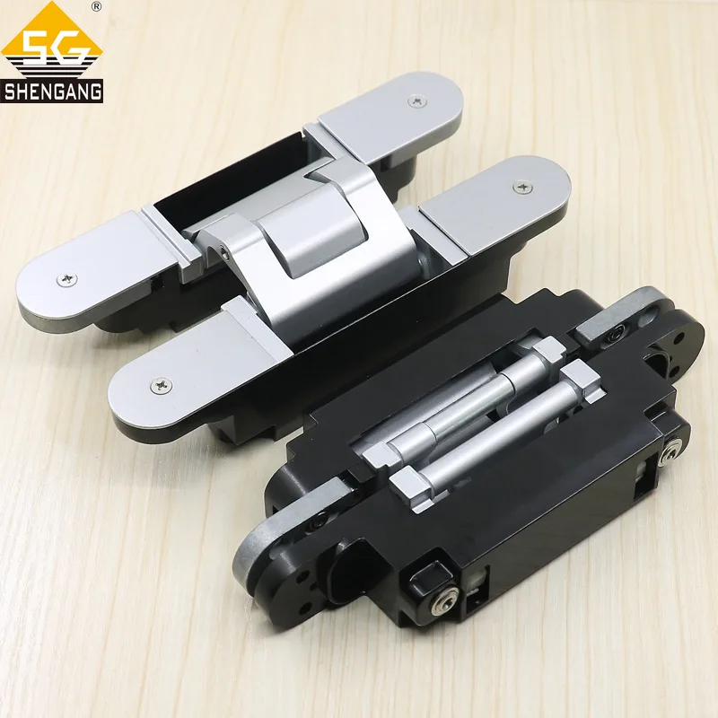Hidden hinge heavy duty 3D invisible 180 adjustable concealed hinge ...
