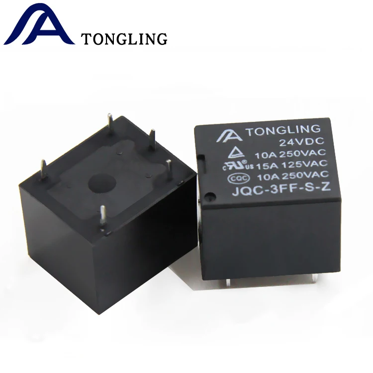JQC-3F (T73)-24VDC Relay - 10A, 2770VA, 100K Life Expectancy