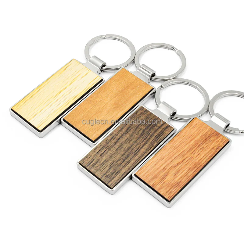 Keyring Engraved Custom Shape Plain Houten Sleutelhanger Wooden Key ...