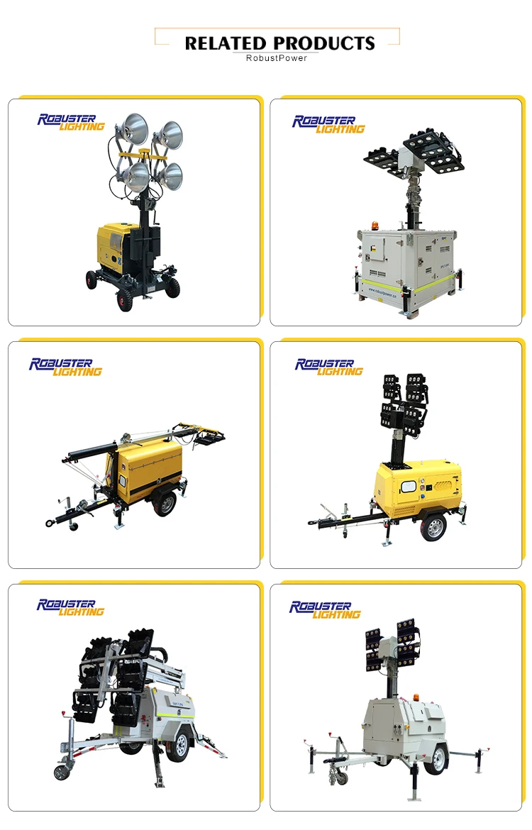9M Mobile Flood Light Tower - Efficient Lighting Solutions