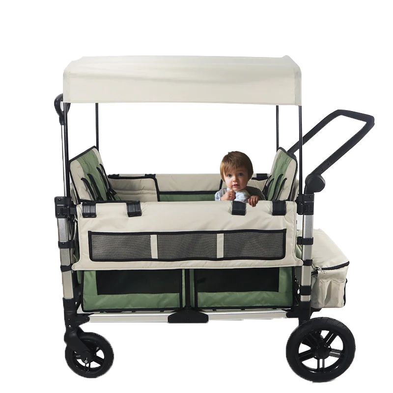 Lite Push Pull Stroller Folding Garden Wagon Collapsable Wagons With ...