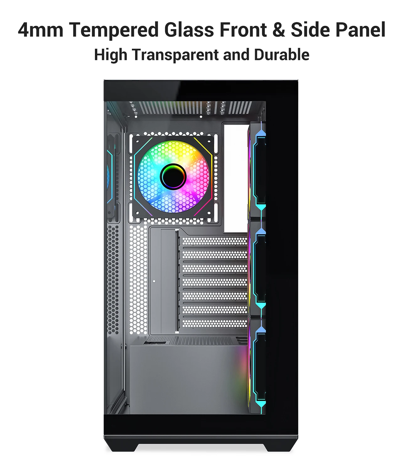 SAMA SV01 Gaming Computer Case - Tempered Glass ATX Tower