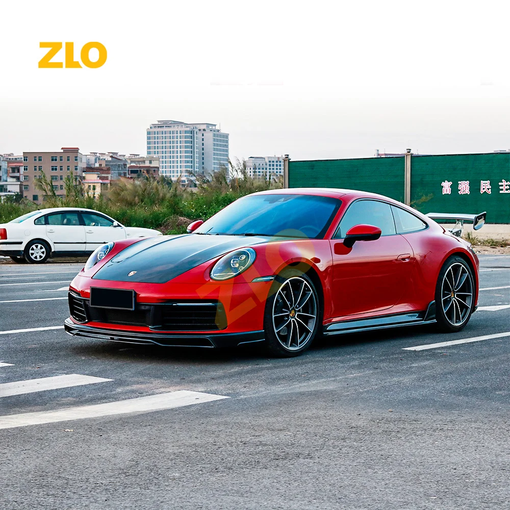 Auto Parts Front Splitter Apron 911 992 Carrera Dry Carbon Fiber Tkt ...