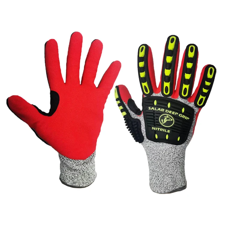 Tpr Impact Mechanics Gloves For Construction Mine Working Hand ...