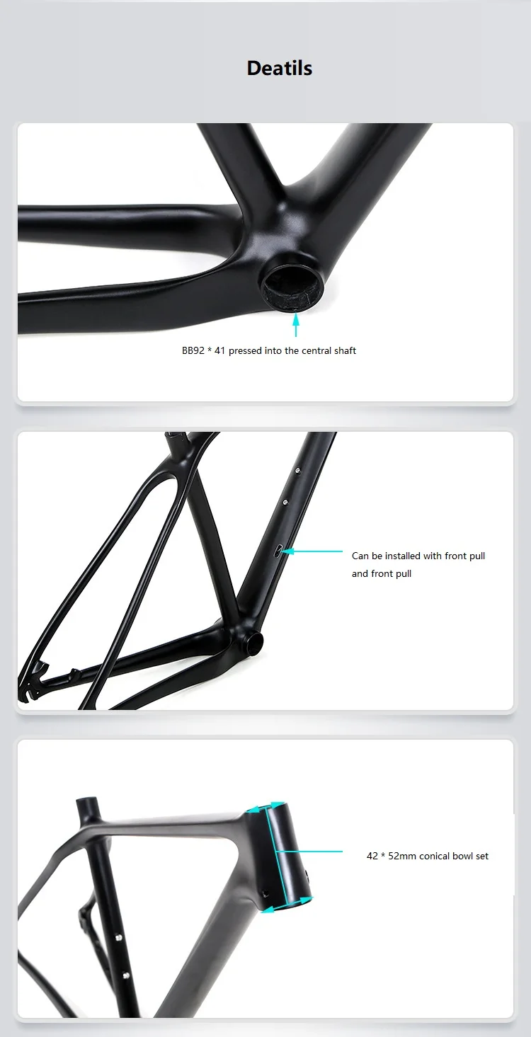 Bicycle Parts Mtb Carbon Track Frame Bicycle Road Frames Lightweight ...