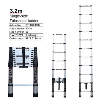 Portable Modern Telescopic Single Ladder Ce Certified For Loft Access ...