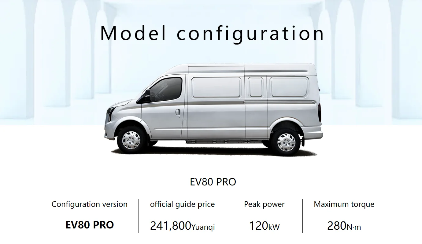 Chinese Maxus Ev80 Saic Maxus Ev80 New Energy Van Big Space Pure ...