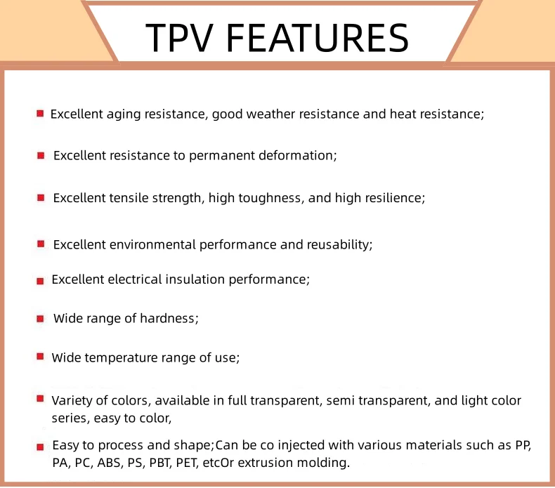 Thermal Plastic Elastomer Tpv Plastic Grains Hot Sell Tpv Granules ...