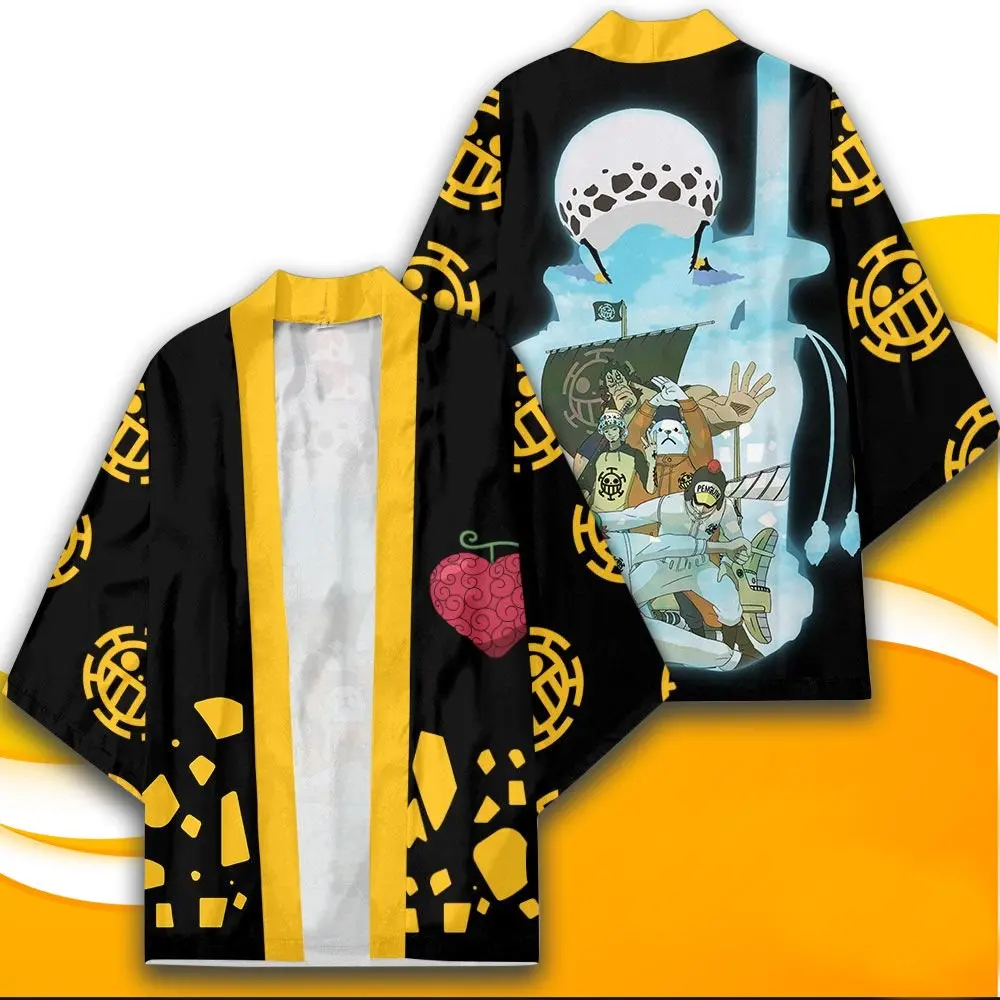 48 Styles Anime Luffy Zoro Kimono Men Women Fashion Japanese Kimono ...