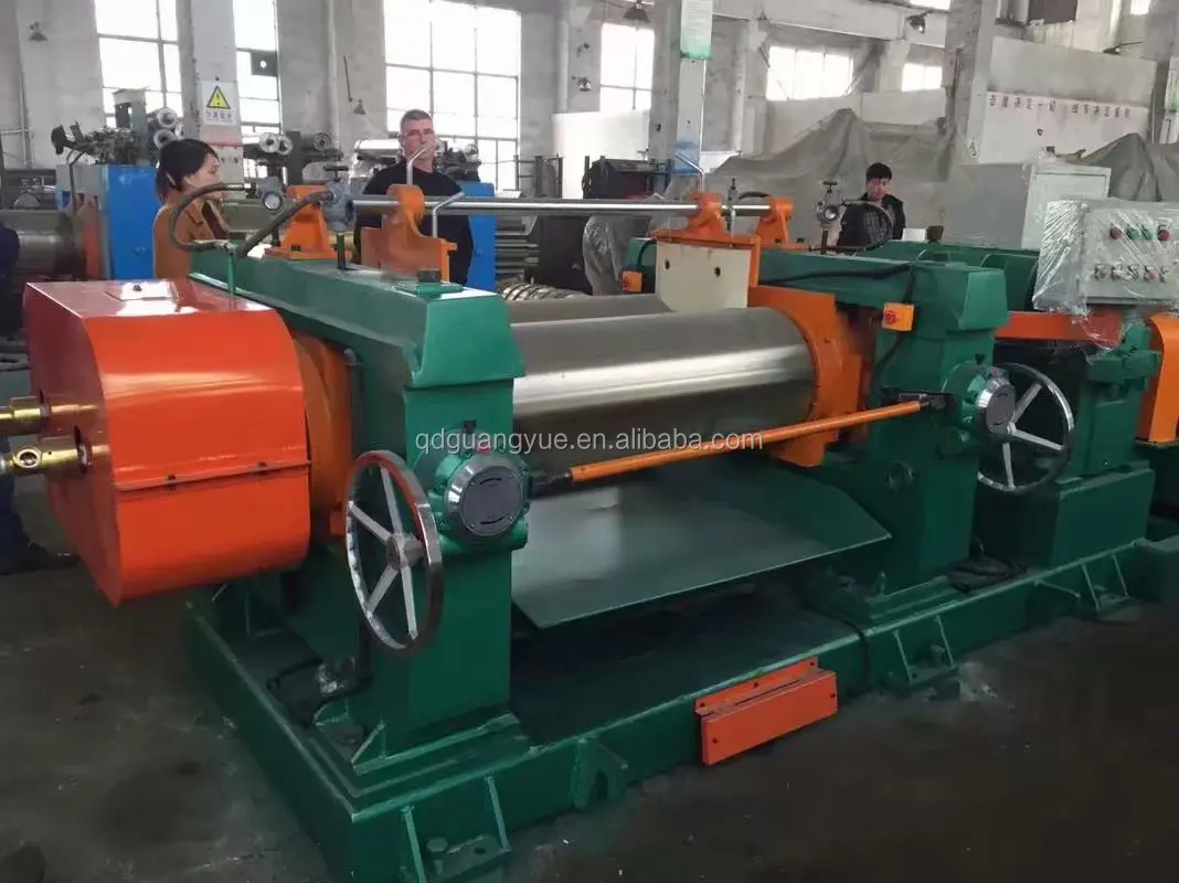 Rubber Mixing Mill Lab Rubber 2 Roll Mixing Mill Plastic Rubber ...