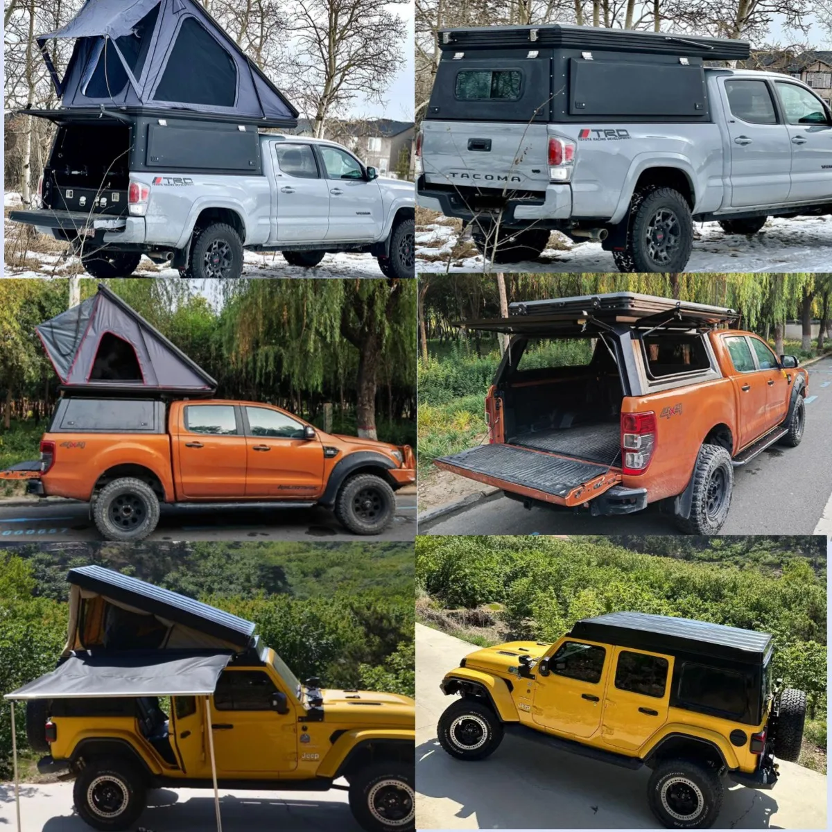 4wd Camper Truck Camping Overland Pickup Aluminium 4x4 Truck Camper Ute ...