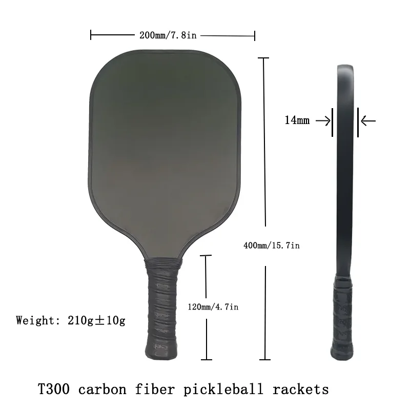 Customized Pickleball Racktes 2024 New Product White Handle T700 Carbon ...