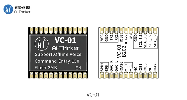 Ai-thinker VC-01 Module with US516P6 Speech Recognition
