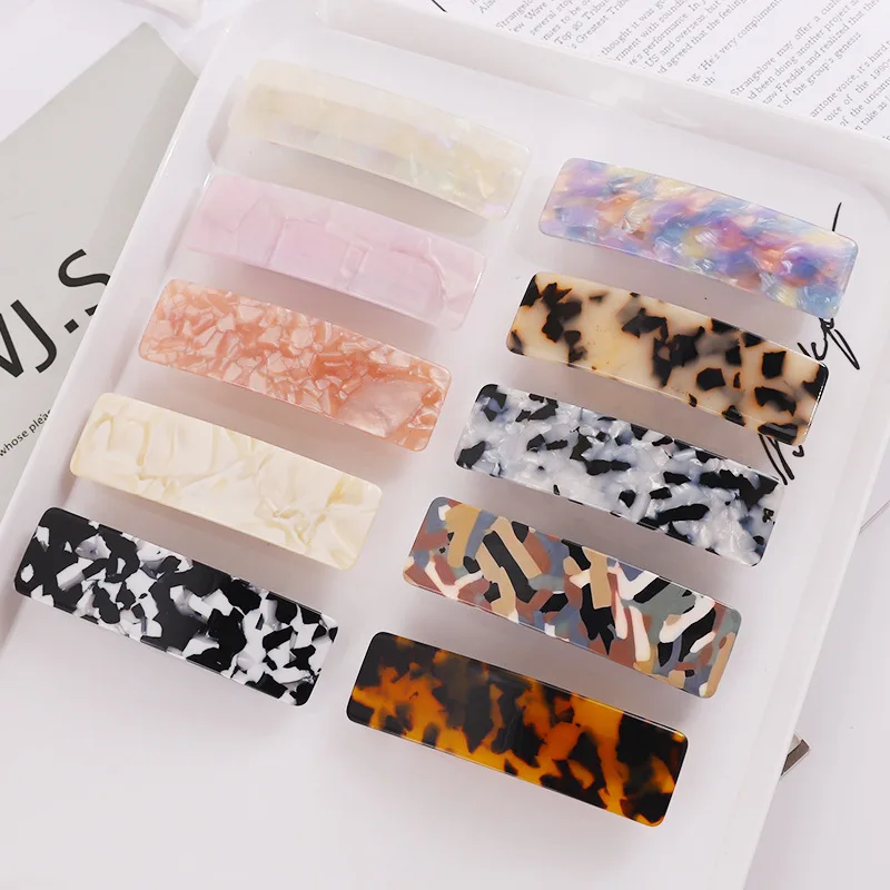 Acrylic Hair Barrette - Non Slip, Fashionable, and Durable