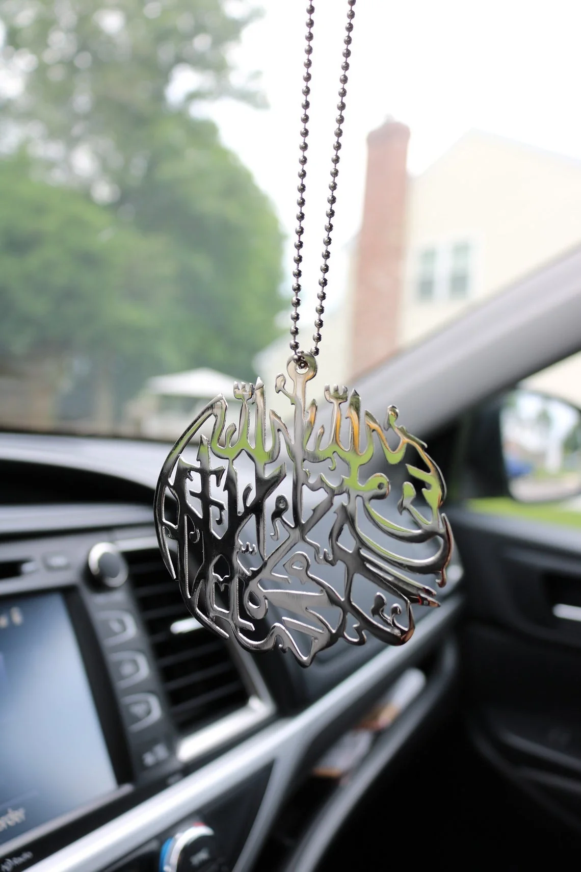 Hot Sell Islamic Car Hanging Decorative Car Pendant Metal Islamic Car ...