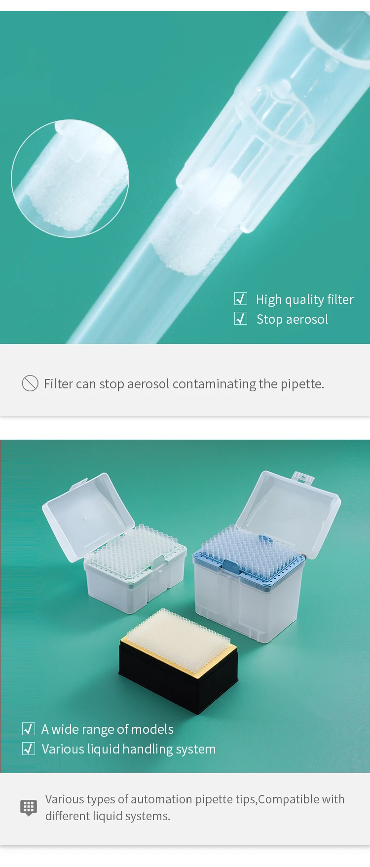 Wholesale 125ul Integra Pipette Tips With Filters For Lab Equipment ...