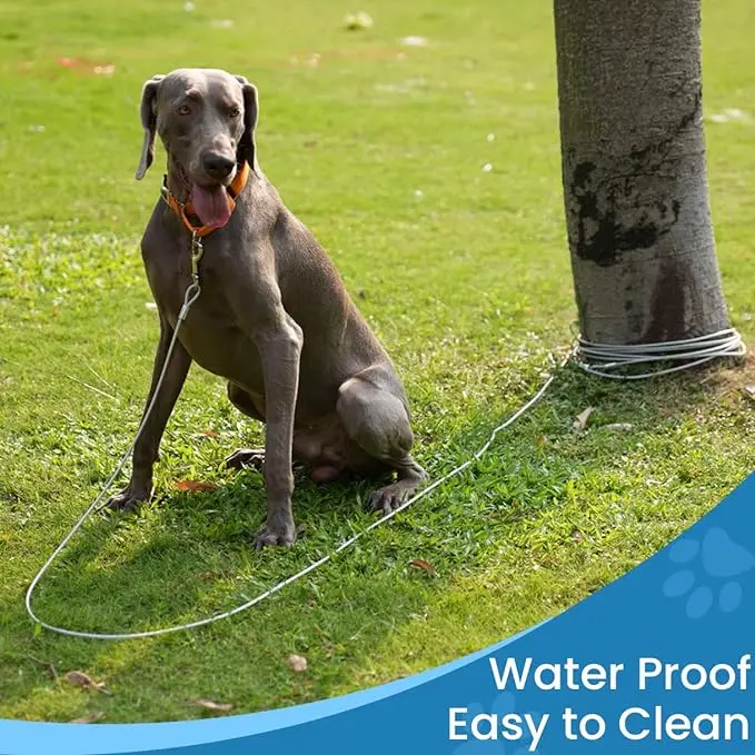 Leeao Double-headed Hook Steel Wire Dog Leash Leash Supporting Pets ...