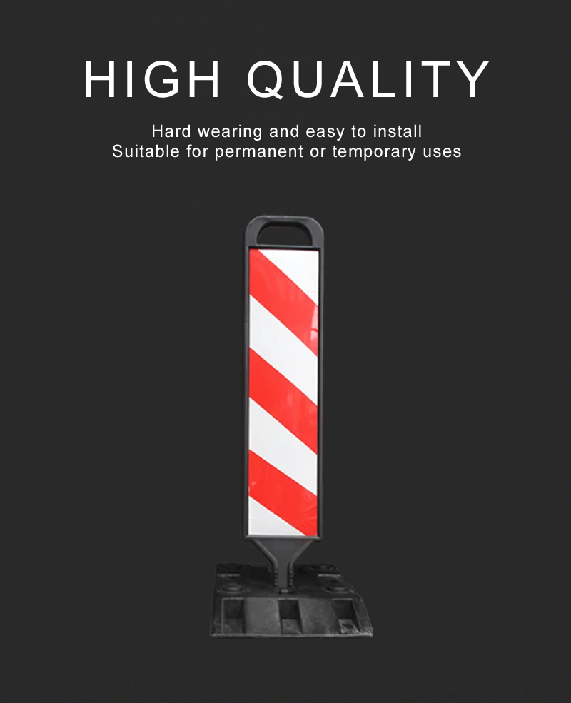 Road Safety Reflective Traffic Separator Divider Portable Roadway ...