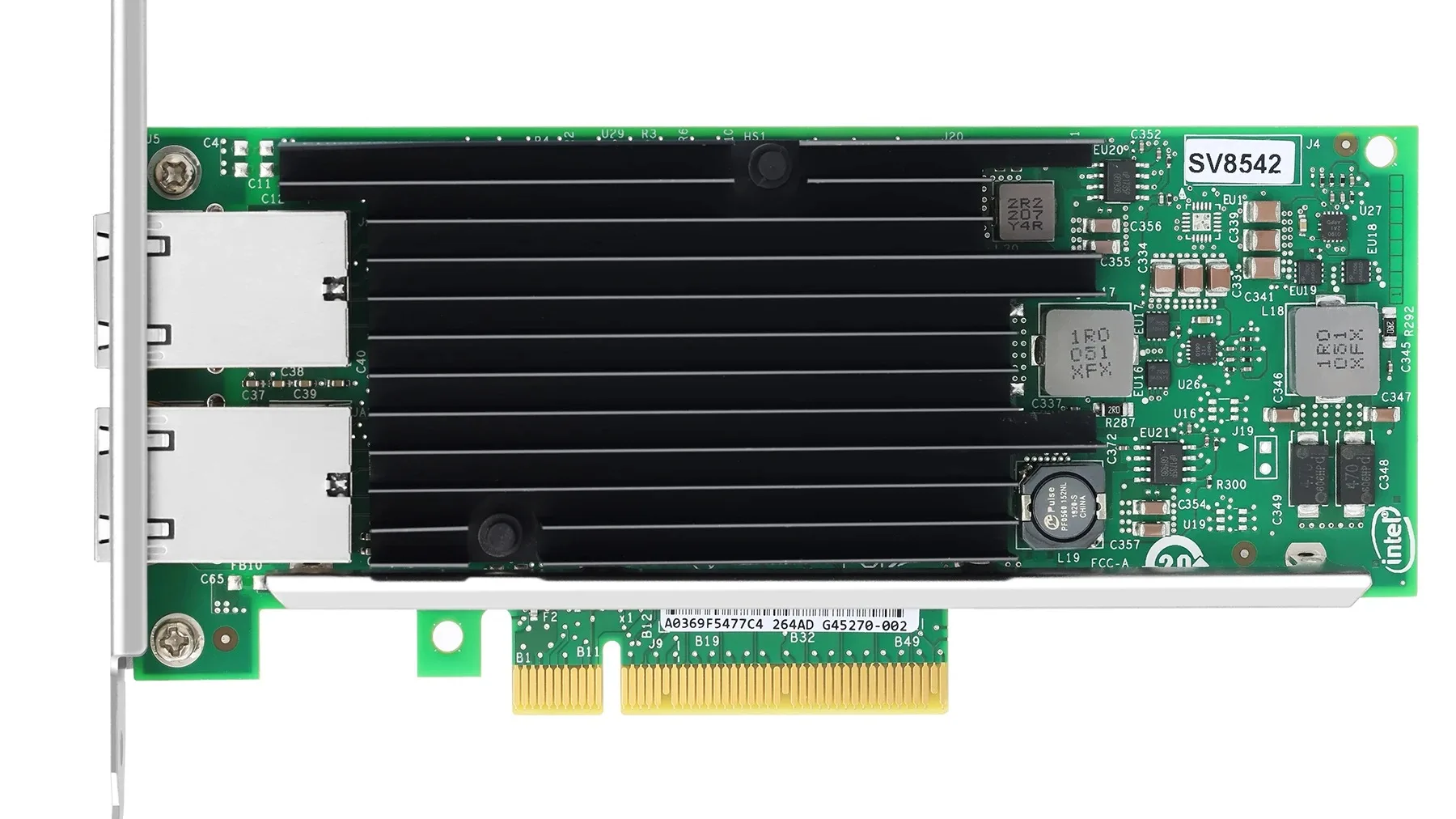 Network Interface Card Sv8542 Pcie V2.1 5.0 Gt/s X8 Lanes Elx540at2 Rj45 Dual Port 10gbe/1gbe ...
