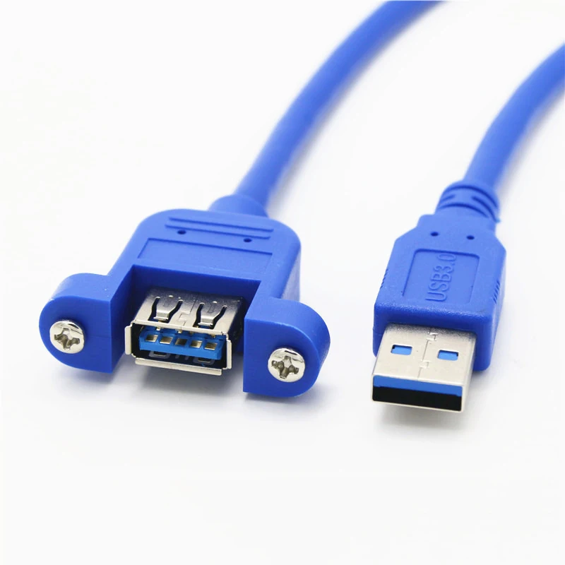 Panel Mount 5gbps Usb 3.0 Type A Male To Female Extension Cable With ...