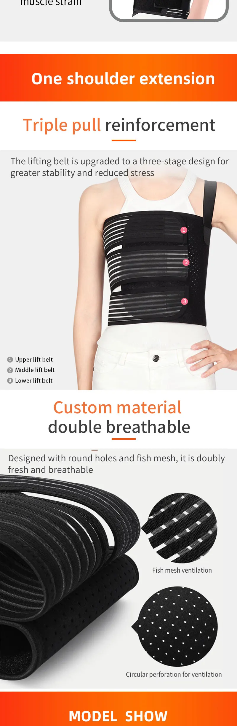 Medical Breathable Post-operative Recovery Fracture Fixation Chest Belt ...