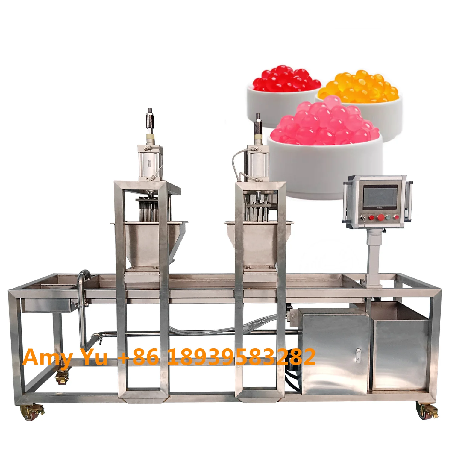Small Capacity Semi Automatic Types Bubble Tea Equipments Tapioca Pearl ...