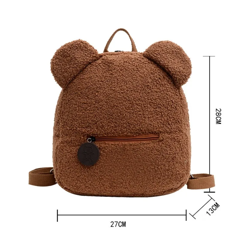 Custom Plush Teddy Bear Backpack Toddler Cartoon Bookbags Kids School ...