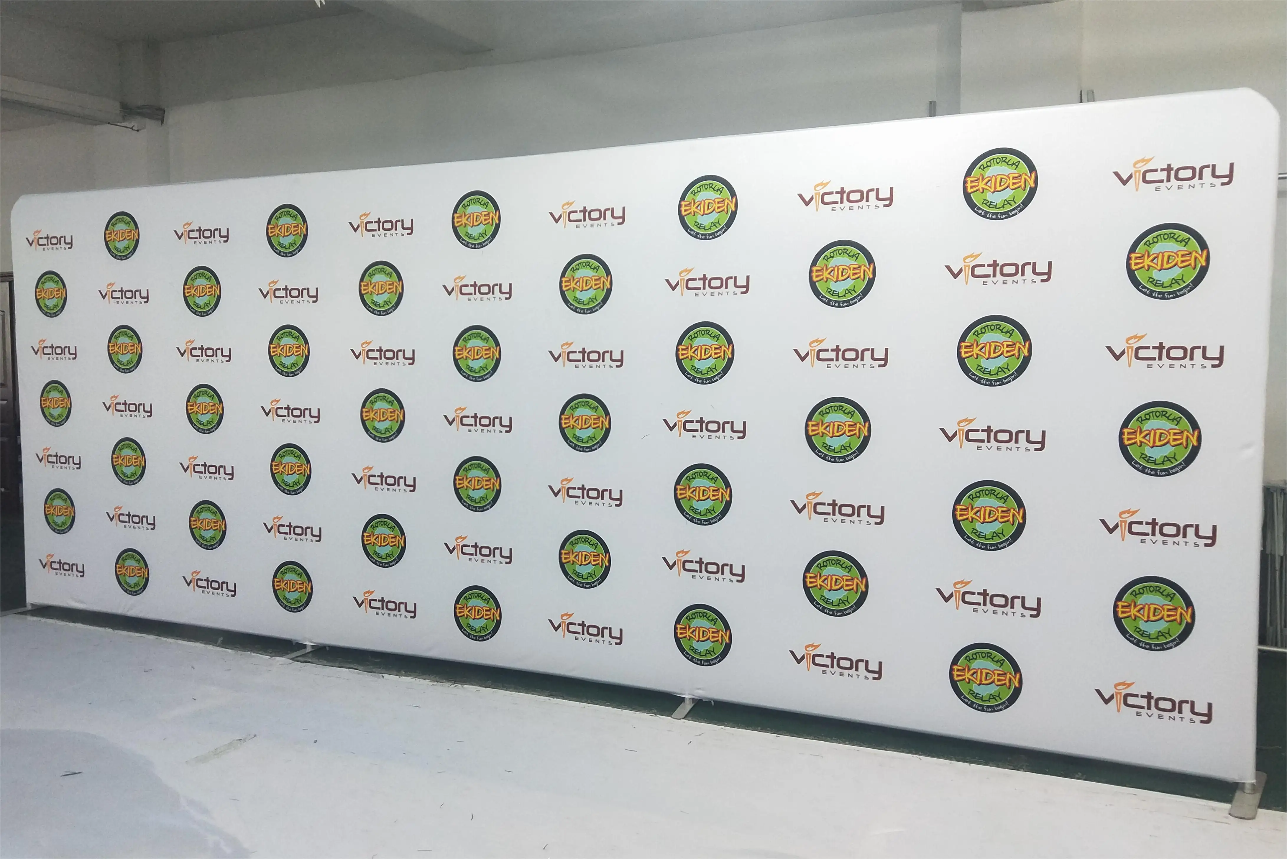 Custom Design 8ft 10ft Straight Backdrop Tension Fabric Portable Pop Up ...