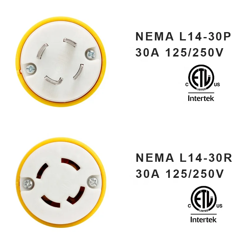 30a 125v Nema L14-30r Twist Lock Male Plug Replacement Male Plug - Buy ...