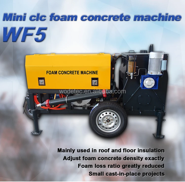 Wf5 Structural Lightweight Concrete Foam Machine For Pouring And ...