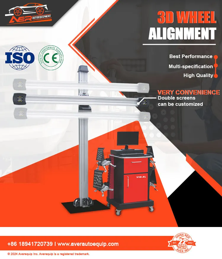 CE Certified 3D Wheel Aligner Machine John Bean Visualizer