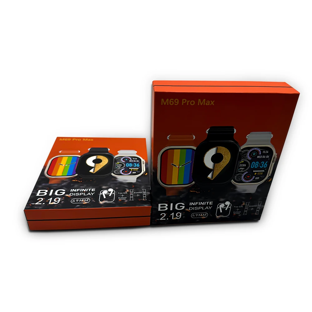 2024 M69 Pro Max Smart Watches Fashion With Earphones 2 In 1 ...