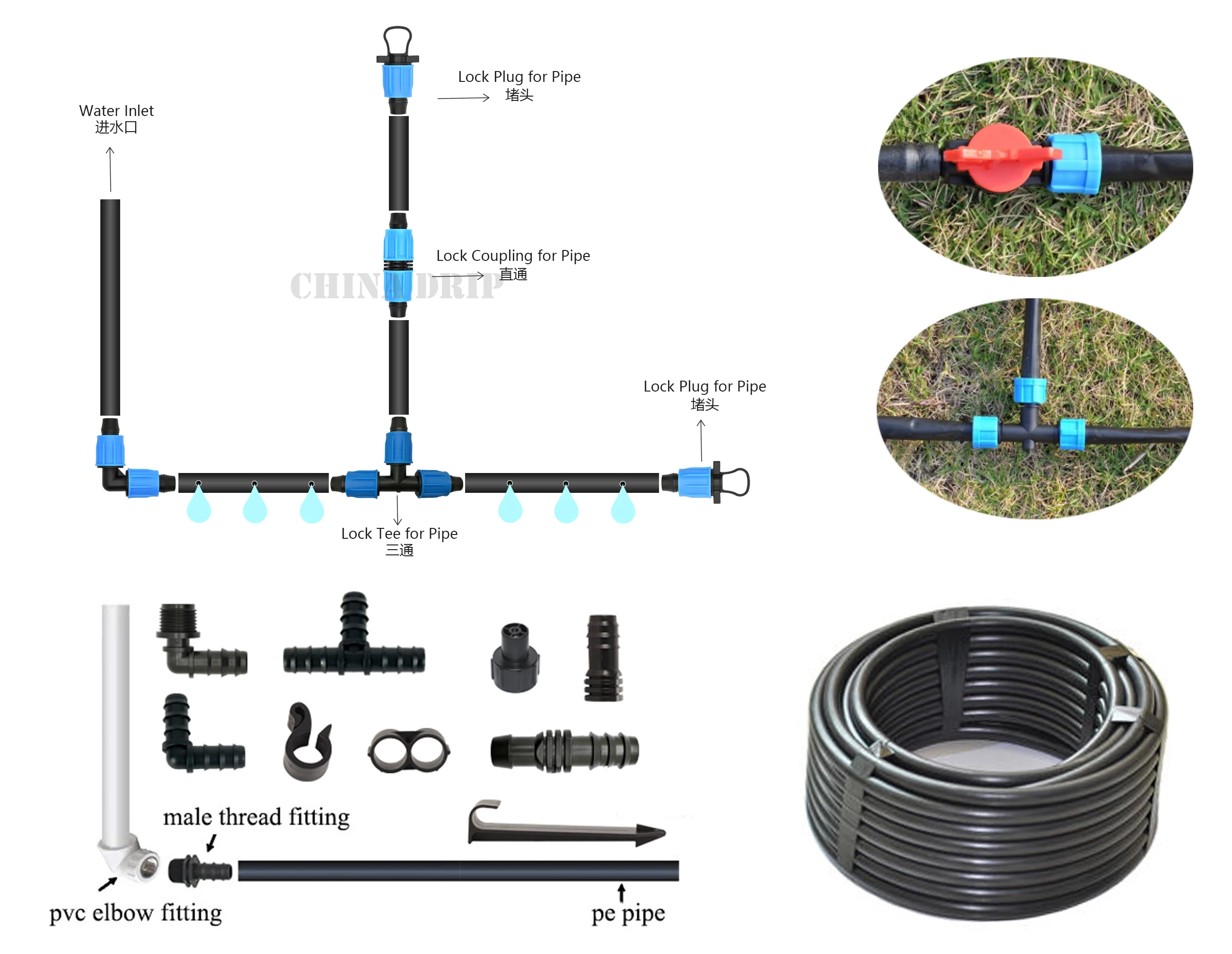 Chinadrip Farm Irrigation System - Efficient Drip Fittings