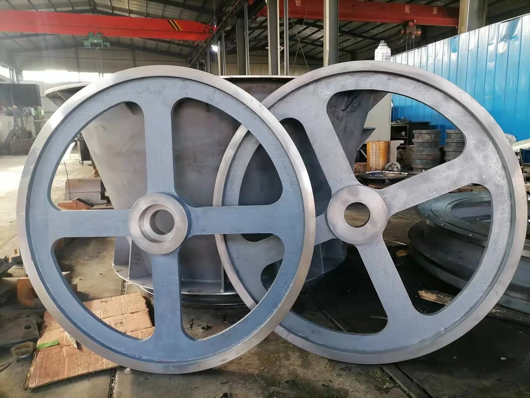 OEM Large Diameter Steel Tower Crane Wire Rope Sheaves