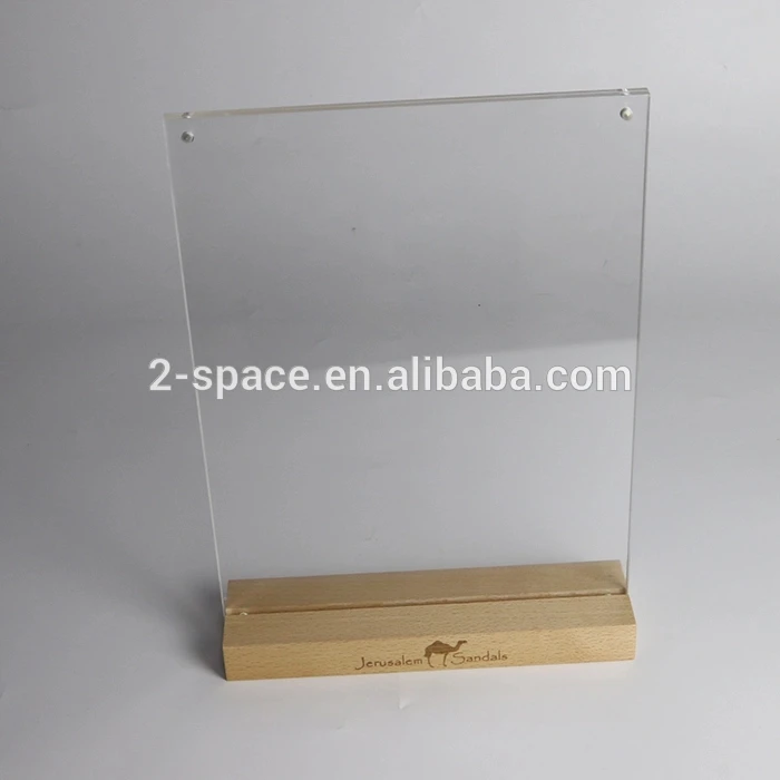 Custom Transparent Office Signboard Stand Double Sided Department ...