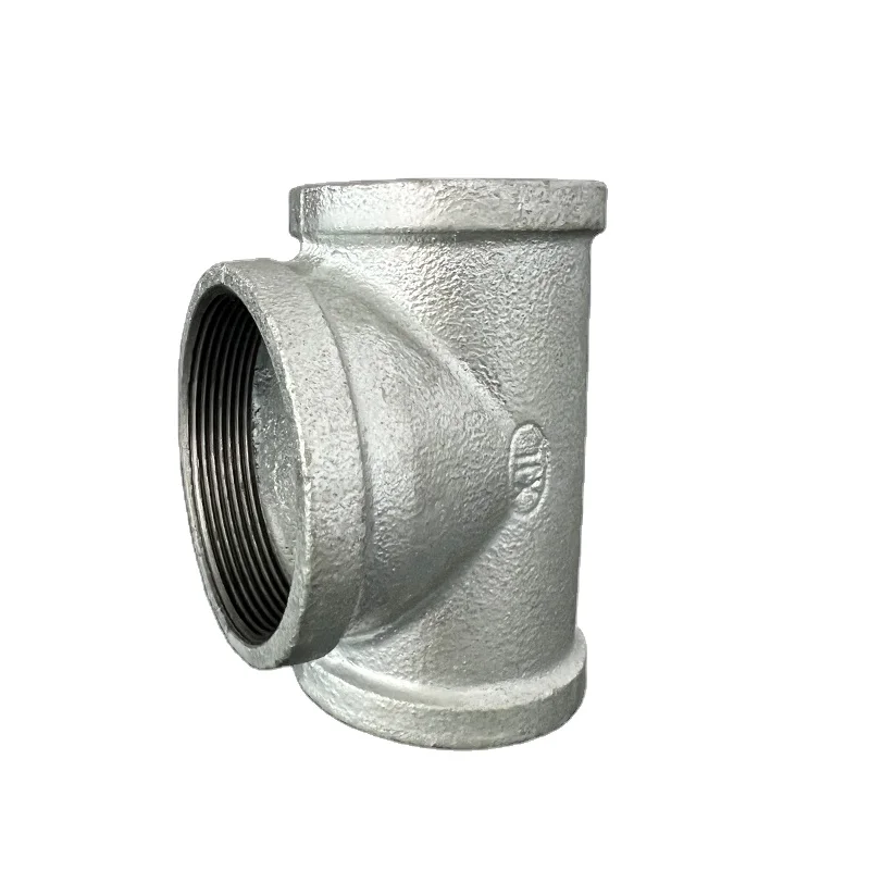 Cast iron threaded pipe fittings galvanized medium and large tee ...