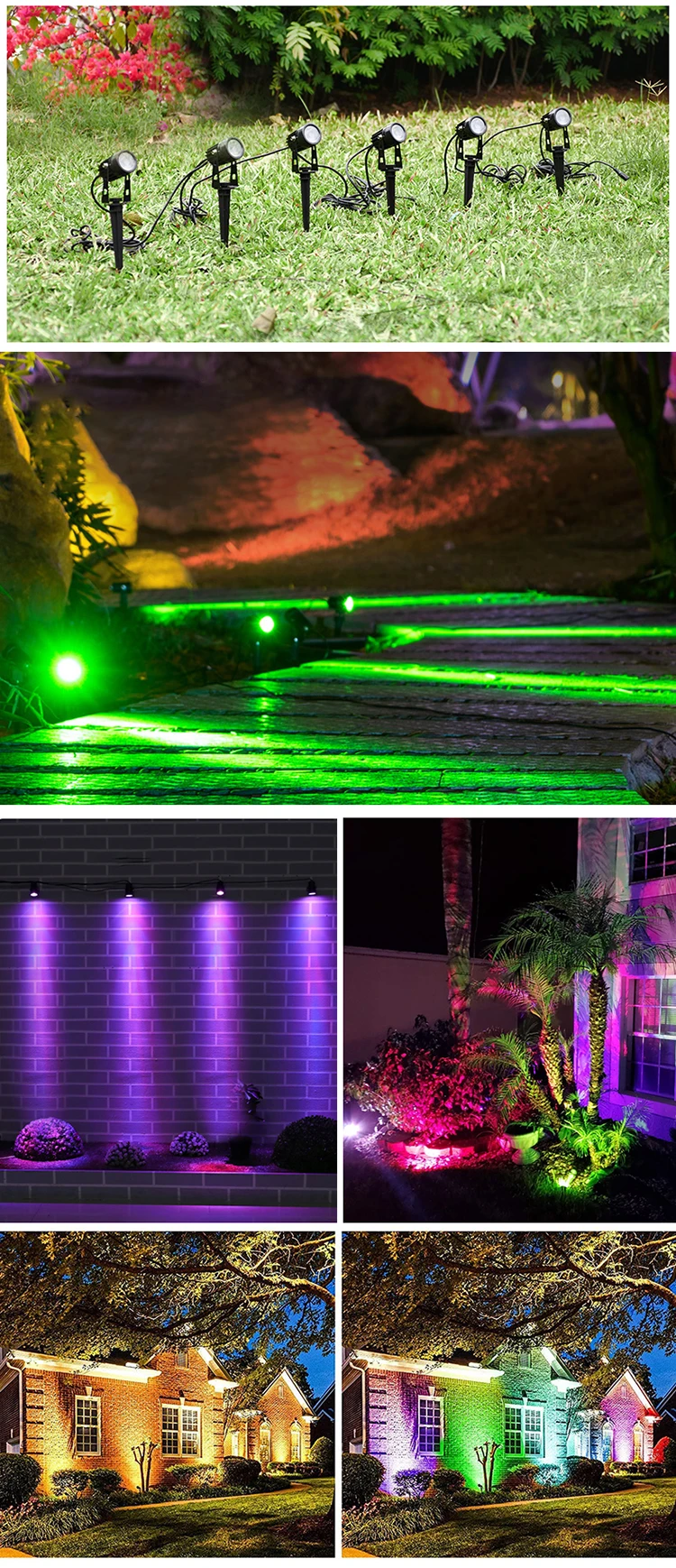 Multi Color Landscape Lights - Smart Tuya Outdoor Garden Decor