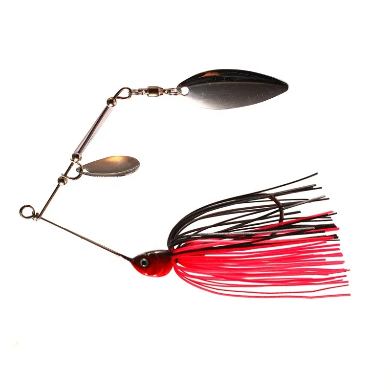 3.5g 5g Metal Fishing Jigs Spinnerbait Freshwater Silicone Skirting ...