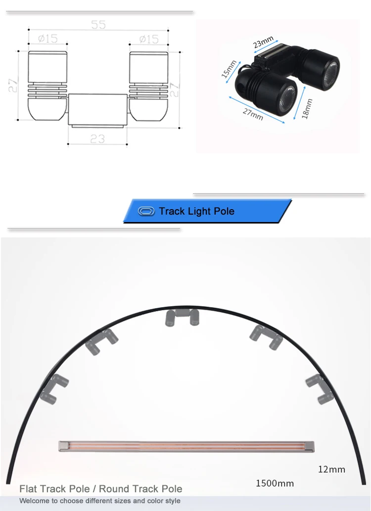 Modern 12V Magnetic Track Light for Art Gallery and LED Jewelry Display ...