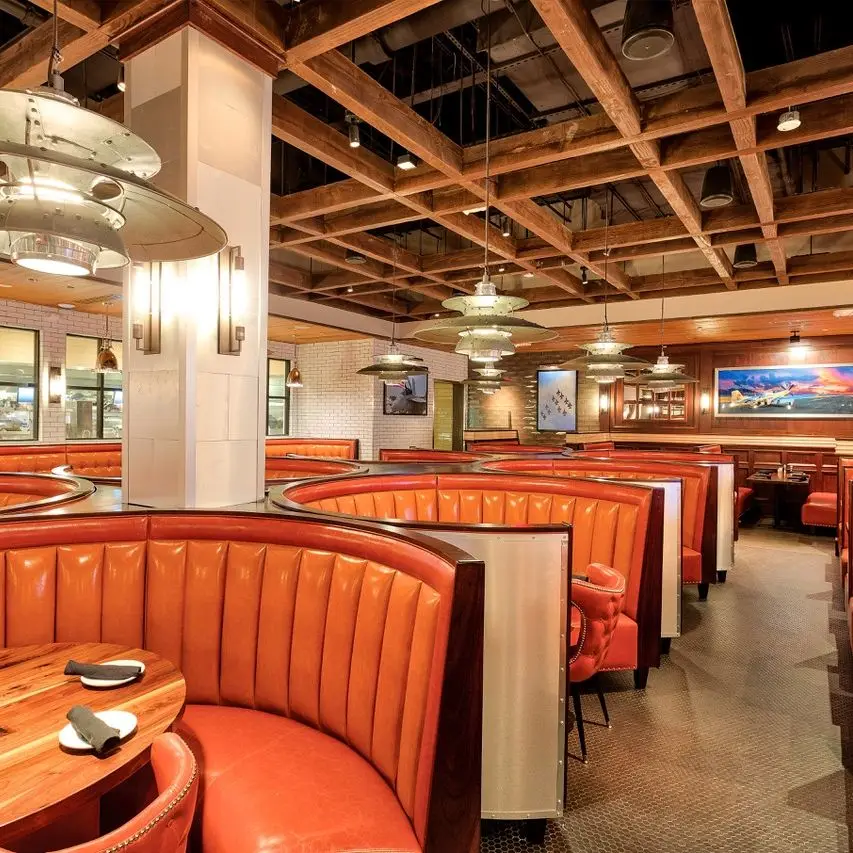 Custom Classic Leather Restaurant Booth Seats Luxury Booth Sofa for ...